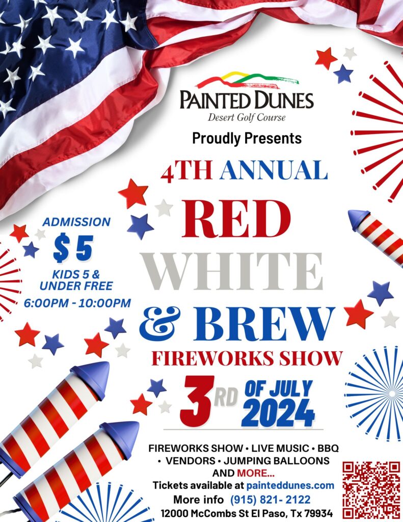 Red, White & Brew (4th annual fireworks show) – Painted Dunes
